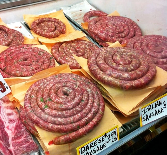 These homemade sausages, coiled like delicious meat watches, contain more authentic Italian seasoning than an episode of "The Sopranos."