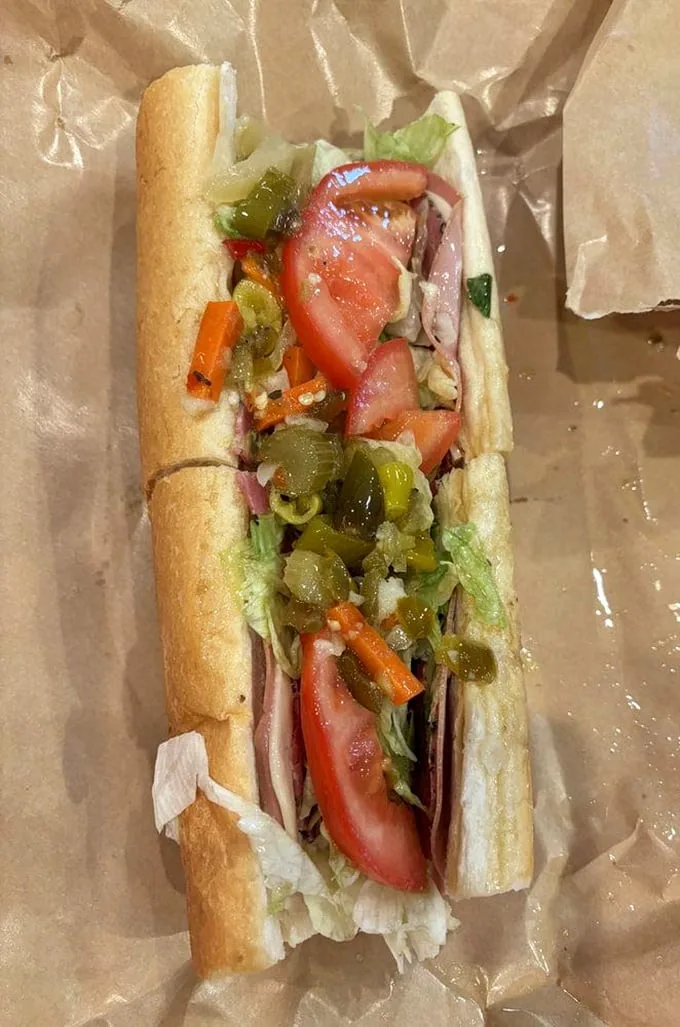 This Italian sub is what happens when bread, meat, and vegetables achieve perfect harmony—a sandwich worth crossing county lines for.