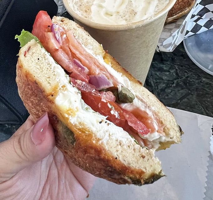 The lox bagel – where cream cheese meets smoked salmon in a romance so perfect it should have its own Netflix special.