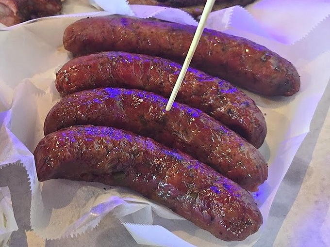 Sausages with the perfect snap – like nature's way of saying "you're about to experience something magical." The jalapeño kick is just a bonus.