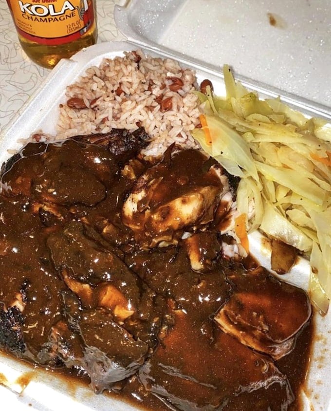 Jerk chicken with the perfect balance of heat and sweet—like a Caribbean sunset that warms you without burning.
