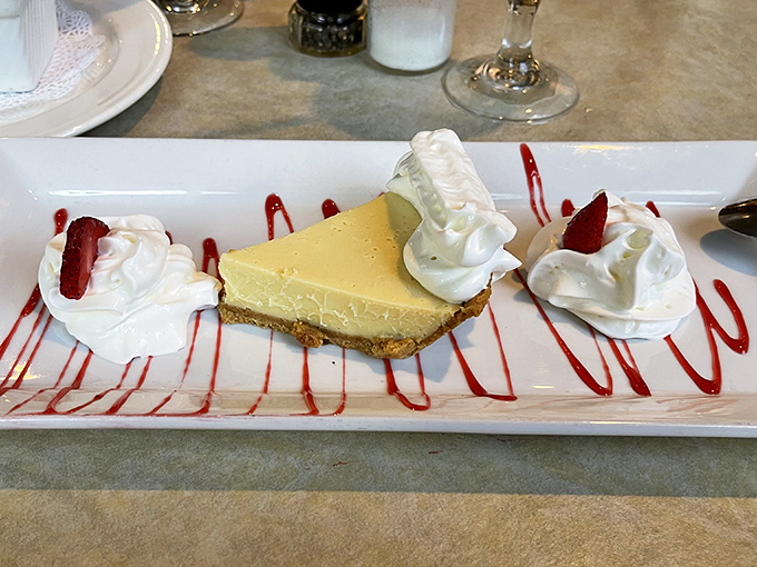 Key lime pie that strikes the perfect balance—tangy enough to make you pucker, sweet enough to make you swoon.