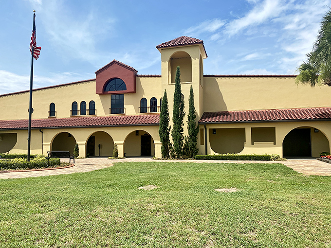 Mediterranean architecture meets vineyard views at Lakeridge Winery, proving Florida can do more than oranges—though nobody's complaining about those either.