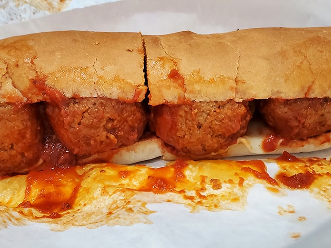 These meatballs aren't playing games—nestled in marinara and melted cheese, they're the comfort food equivalent of a warm hug from your Italian grandmother.