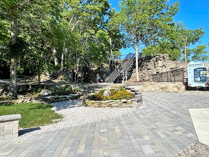 A beautifully designed entrance area welcomes visitors to this time capsule of prehistoric proportions. No DeLorean required for this time travel!