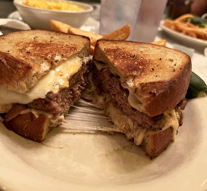 The patty melt—that perfect marriage of beef, cheese, and grilled bread that makes you wonder why anyone would ever eat anything else.
