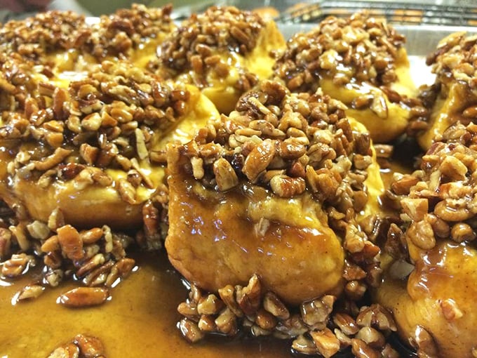 Sticky, gooey, nutty nirvana. These pecan rolls don't just satisfy hunger—they solve existential crises one caramelized bite at a time.