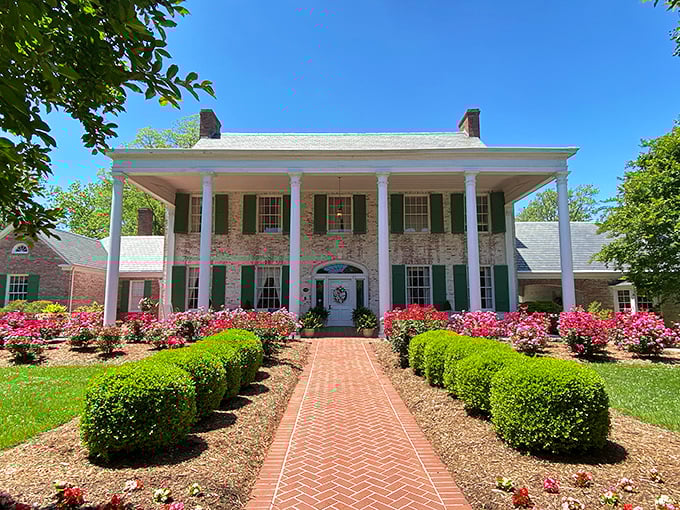 The Penn House stands as Reidsville's grand dame, with columns that practically demand you sip something cold on that porch.