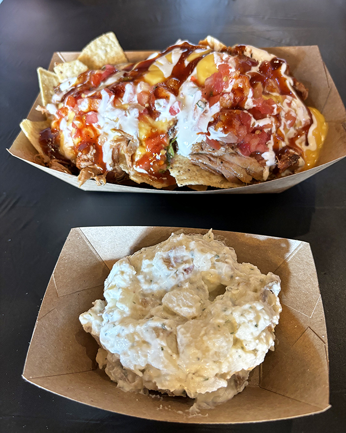 BBQ nachos: where Tex-Mex meets Pennsylvania smoke in a glorious collision of cultures that your fork can't resist.