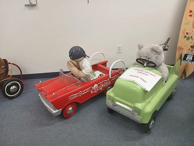 These pedal cars aren't just toys—they're childhood dreams from an era when kids played "road trip" instead of video games.