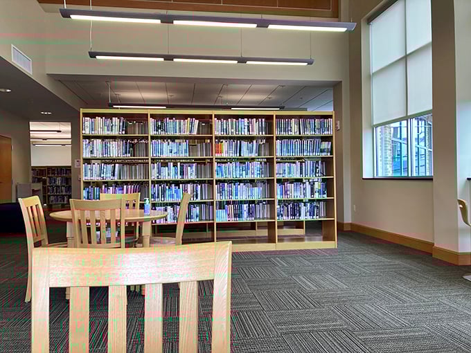 The Rudy Gelnett Memorial Library offers mental feasts that cost nothing but time. Retirement's greatest luxury might just be afternoon reading in this sun-drenched corner.