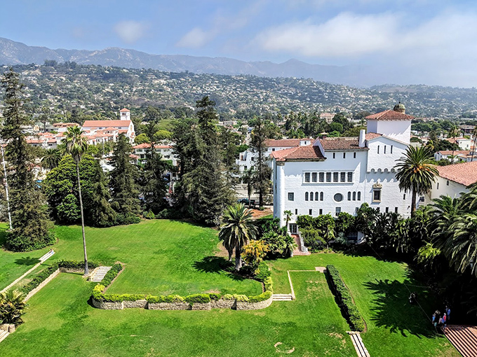The County Courthouse isn't just a government building—it's what happens when Spanish Colonial architects decide to show off their vacation photos.