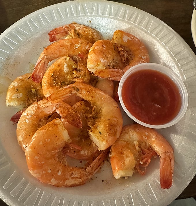 Steamed shrimp dusted with Old Bay is the seafood equivalent of comfort food—familiar, satisfying, and impossible to stop eating.