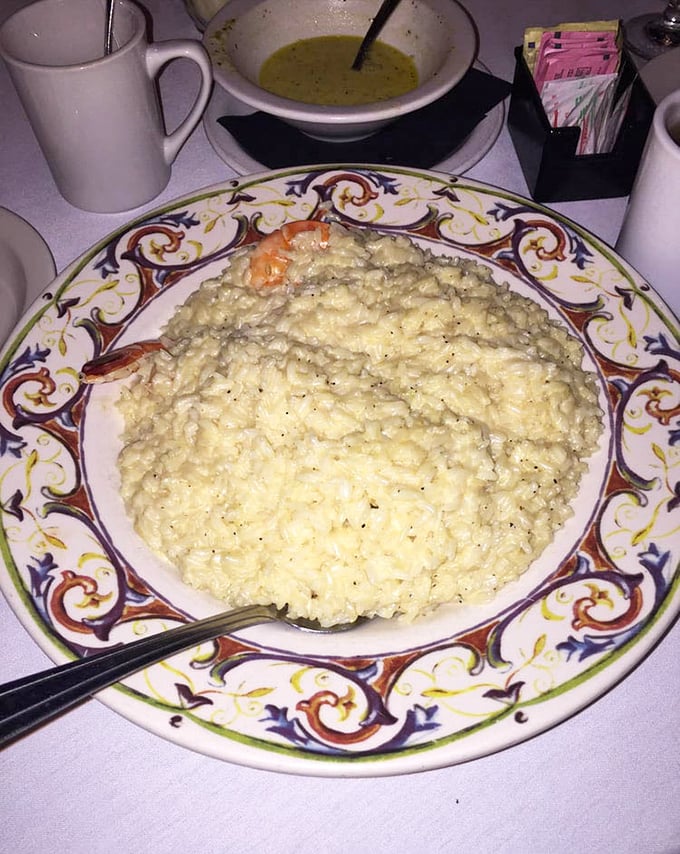 This risotto isn't just creamy—it's the kind of dish that makes you slow down mid-conversation, close your eyes, and momentarily forget you're in public.