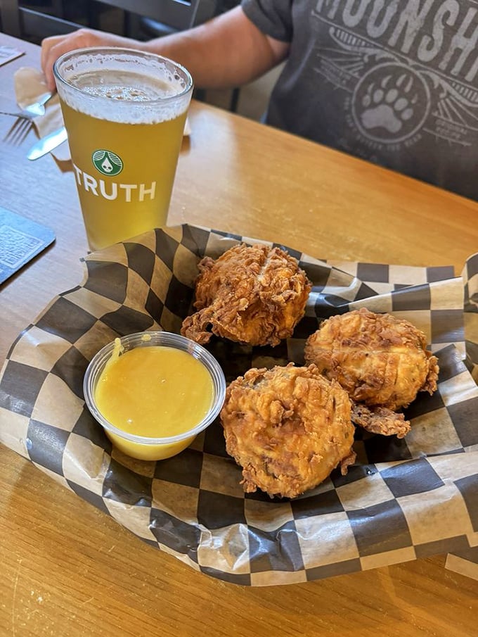Fried mushrooms that could convert even the most dedicated fungus-phobe. Crispy exterior giving way to juicy, earthy goodness inside.