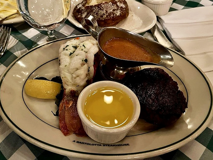 Surf meets turf in this carnivore's dream—a perfectly charred steak crowned with succulent lobster. Why choose when you can have both?