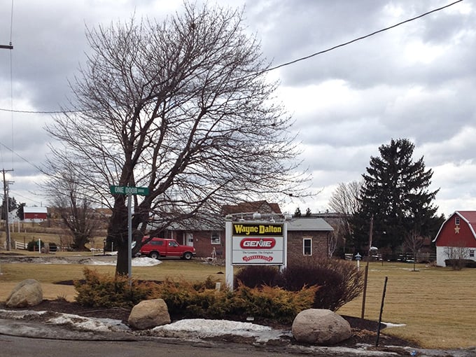 Small-town signage speaks volumes about Mount Hope's practical priorities. No flashy billboards needed when quality speaks for itself. 