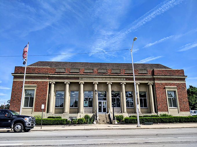 The Troy Post Office stands as a testament to when public buildings were designed to inspire civic pride, not just house government functions.