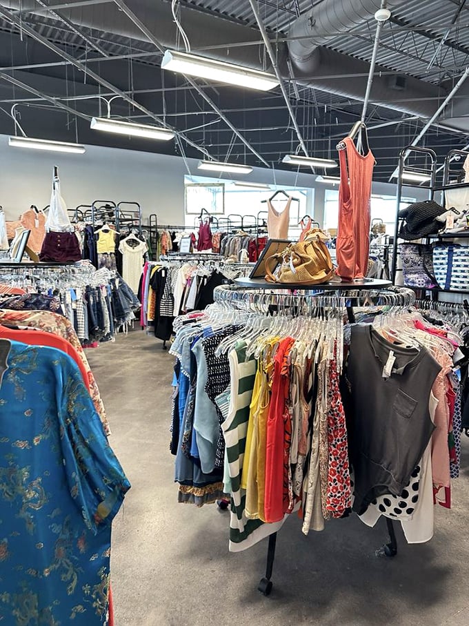 Clothing racks that prove one person's "so last season" is another's "where did you find that amazing piece?" Fashion karma at its finest.