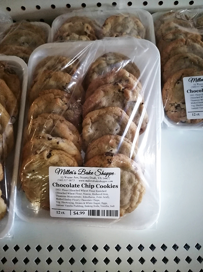 Fresh-baked cookies lined up like edible soldiers, each one promising a moment of pure, uncomplicated bliss.