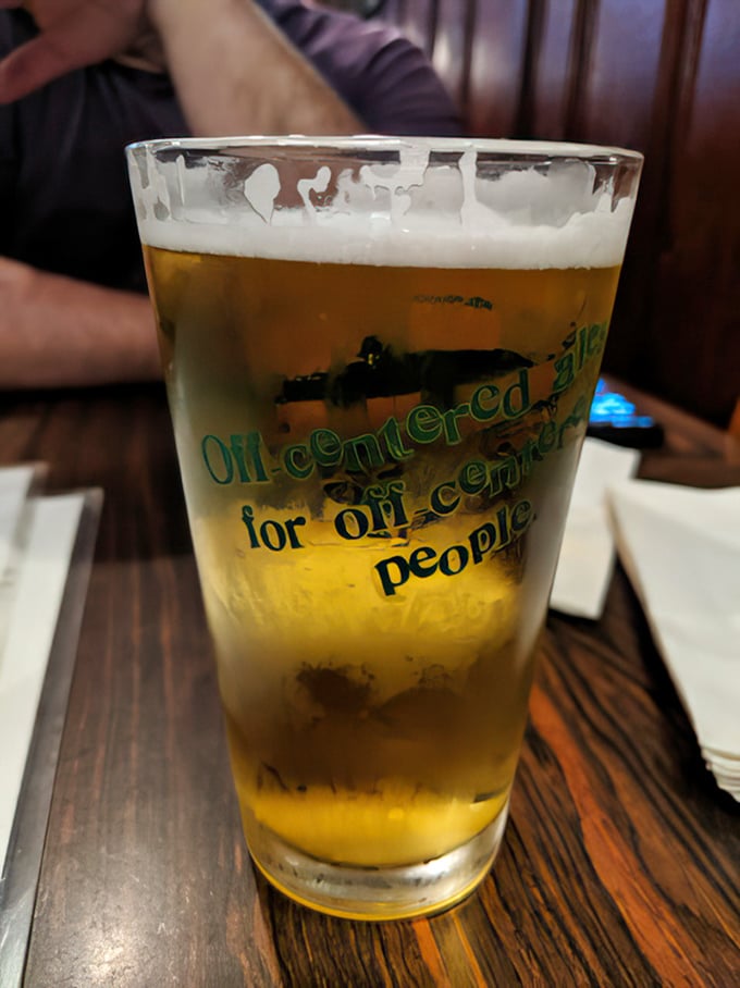 "Off-centered for off-centered people"—this frosty pint of Dogfish Head perfectly captures the spirit of a place that marches to its own delicious beat.