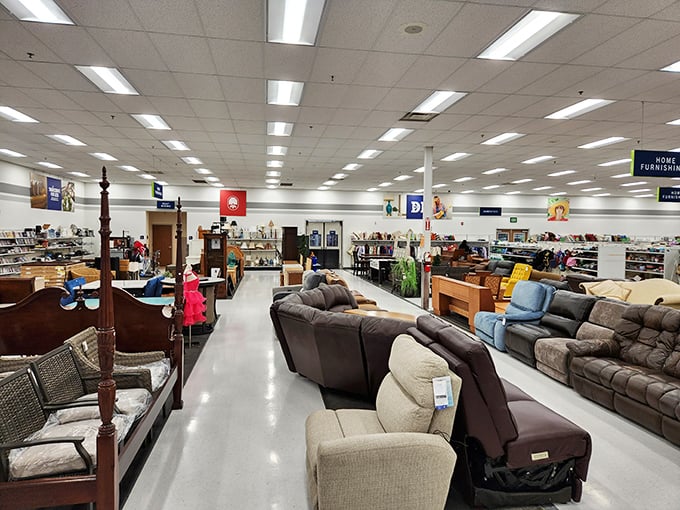 Furniture that tells stories—from mid-century modern to "what were they thinking?"—all priced less than a fancy dinner out.