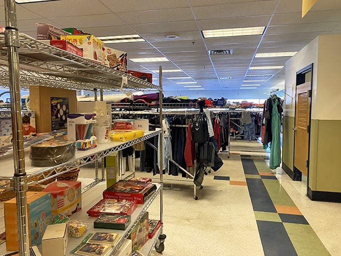 The more organized retail section offers respite from bin-diving. Even treasure hunters occasionally appreciate items displayed at eye level.