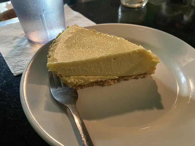 Key lime pie that strikes the perfect balance between tart and sweet—like that friend who tells you hard truths but makes you laugh while doing it.