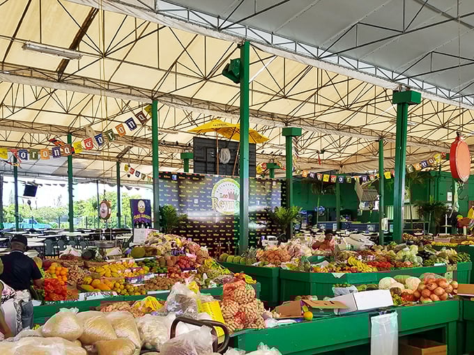 The marketplace buzzes with more energy than a Miami coffee shop at 6 AM on Monday.