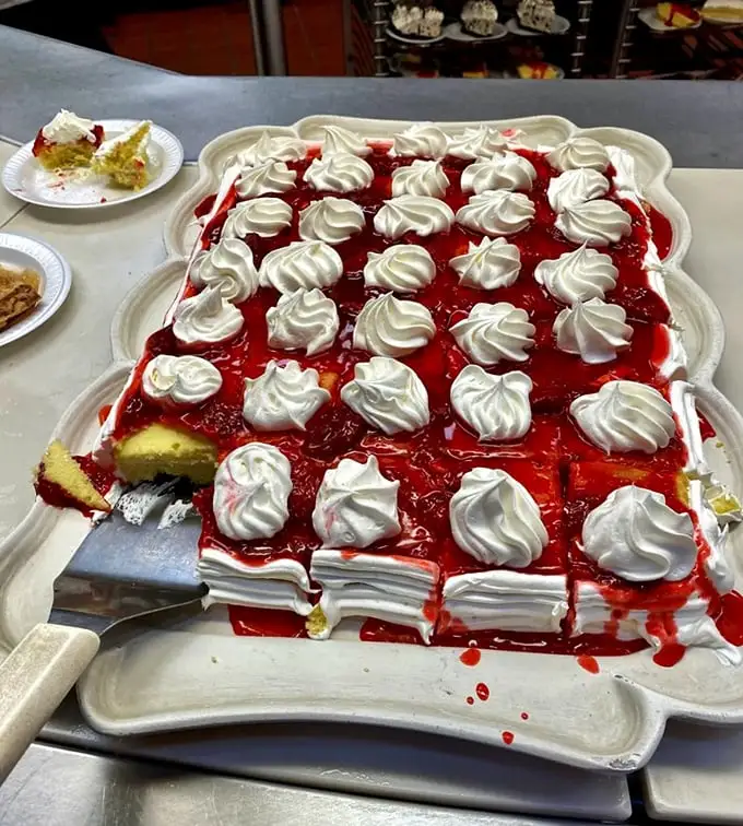 A strawberry shortcake that doesn't just whisper "dessert"—it belts out a Broadway show tune complete with jazz hands and whipped cream pirouettes.