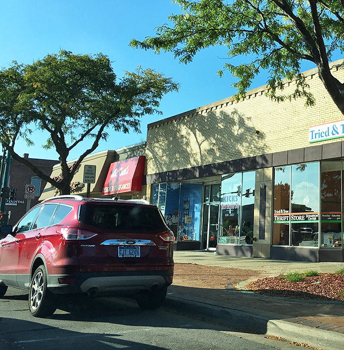 Main Street charm meets thrifting paradise—STEP's storefront blends perfectly into Wayne's local landscape while housing extraordinary finds.