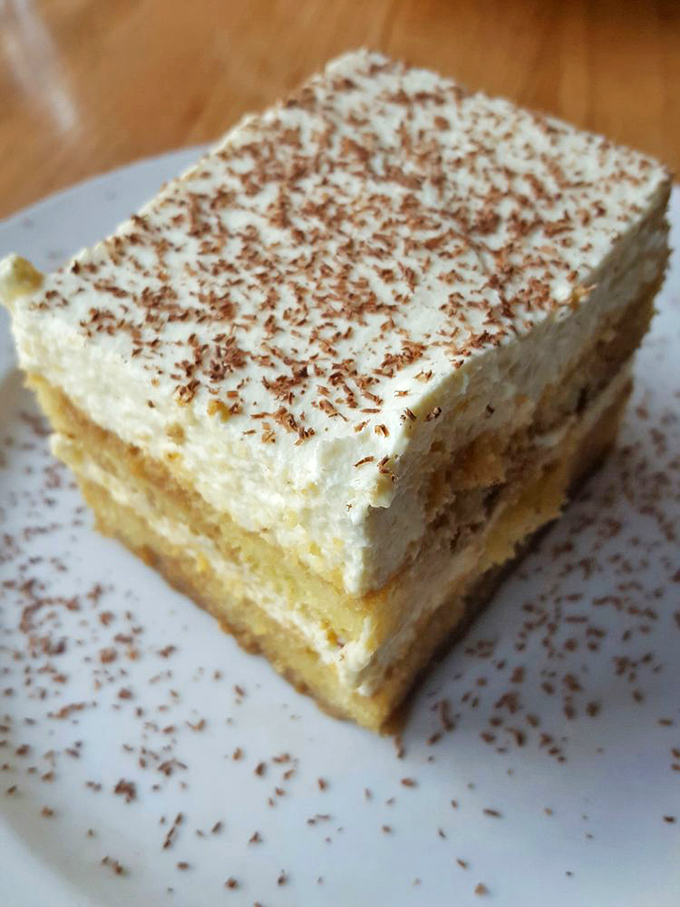 Layer upon heavenly layer of coffee-soaked bliss – tiramisu that would make your Italian grandmother weep with pride.