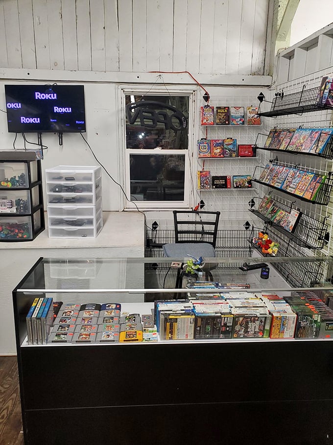 Gaming paradise for the nostalgic soul. From cartridges to discs, yesterday's cutting-edge technology becomes today's collectible treasure.