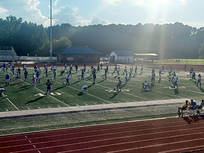Aldora's football field shows that even tiny towns have big dreams.