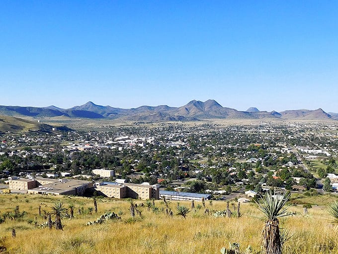 Alpine's mountain backdrop makes this West Texas town feel more like a movie set than a real place—except the coffee's better.