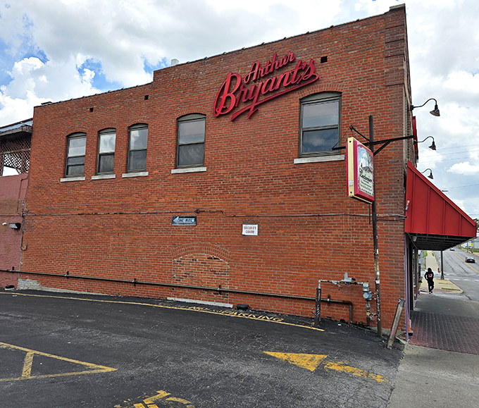 Arthur Bryant's iconic brick building – where BBQ history lives and breathes through every pore of these walls.