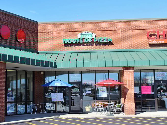 Bellis House of Pizza – hiding in plain sight like the best-kept secrets always do. No frills, just thrills for your taste buds.