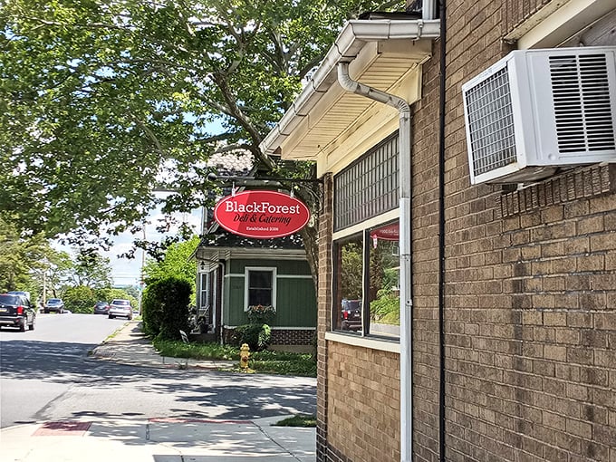 Black Forest Deli's simple red sign promises European sandwich traditions that have found a happy home in Pennsylvania.