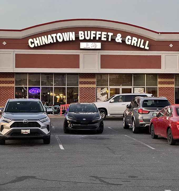 Beach town Chinese buffet—where sandy flip-flops meet endless egg rolls. Vacation calories don't count, right?