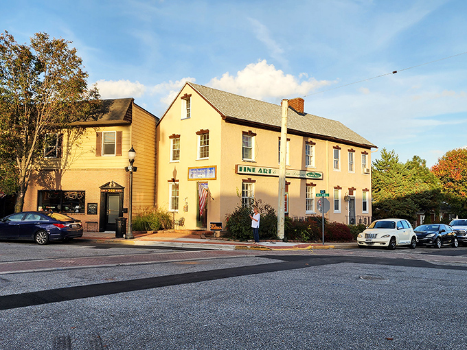 Historic charm meets creative spirit — a golden hour moment in Havre de Grace.