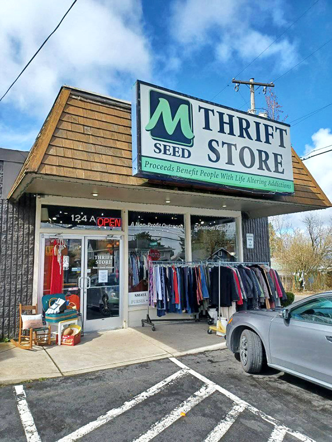 M Seed's modest storefront belies the impact of each purchase—changing lives while scoring great deals.