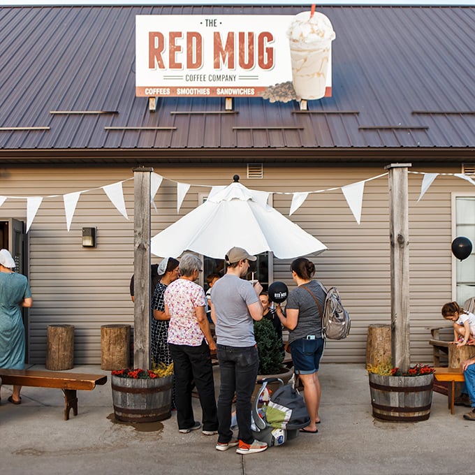 The Red Mug Coffee Company in Mount Hope proves that good coffee isn't just for big cities – rural Ohio knows its beans too.