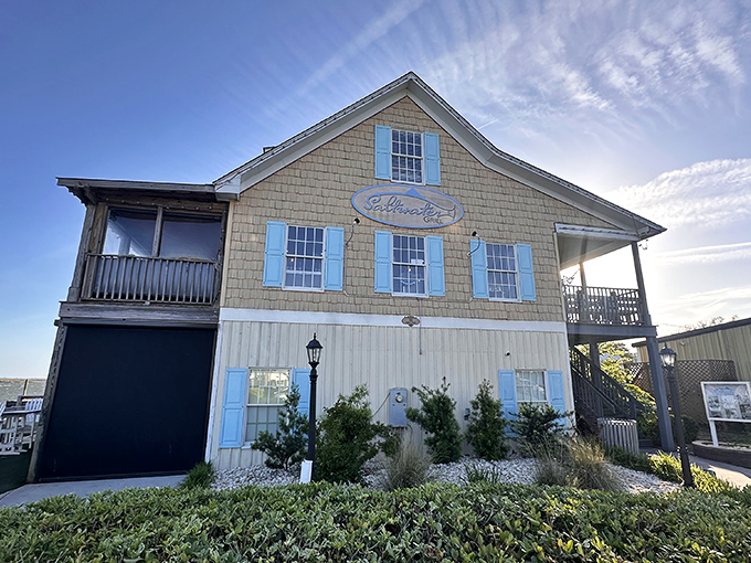 Saltwater Grill's charming coastal cottage vibes make you want to move in, or at least stay for dessert.