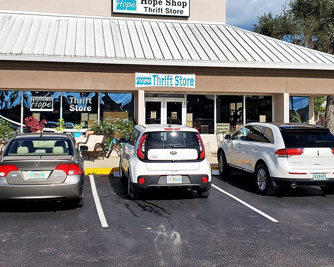 The HOPE Shop's clean storefront reflects the care and organization you'll find throughout. 