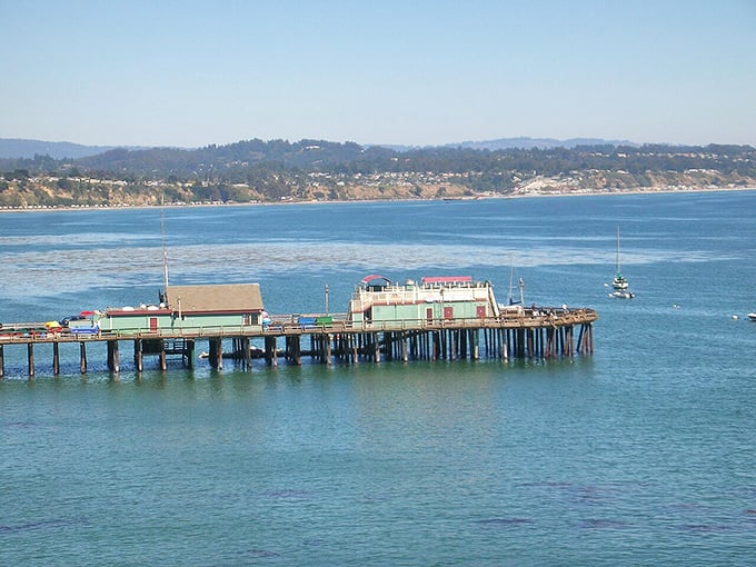 Capitola's wharf: where locals fish for dinner and tourists fish for the perfect vacation photo. Everyone wins!