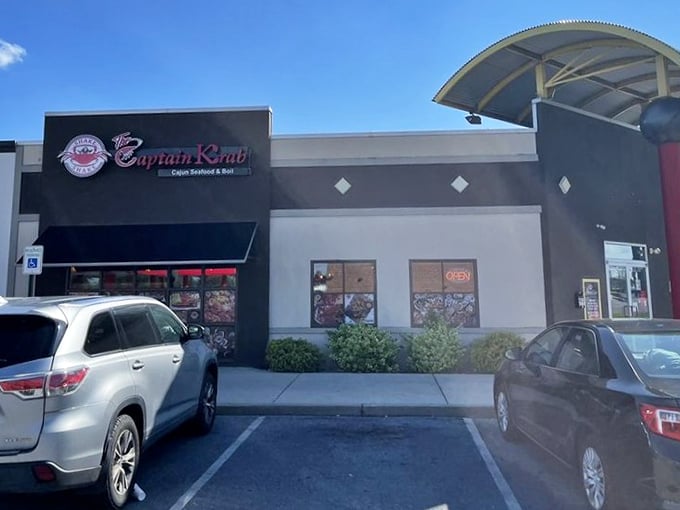 Captain Krab (parking lot view): "No need for a Louisiana road trip—this unassuming spot brings authentic Cajun seafood boils right to Pennsylvania!"