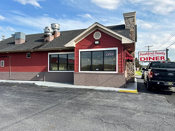 The sign promises "Family Diner" and delivers with food that feels like a warm hug from someone who really knows how to cook.