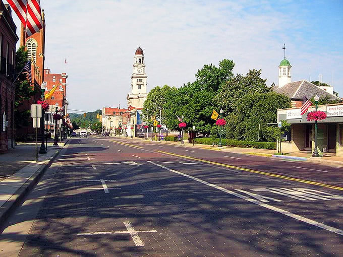 Ohio's oldest city shows off its historic downtown, where brick streets and classic architecture transport visitors to another era.