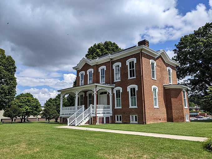 This historic Radford building stands proudly, much like residents who've discovered they can live well on modest means.