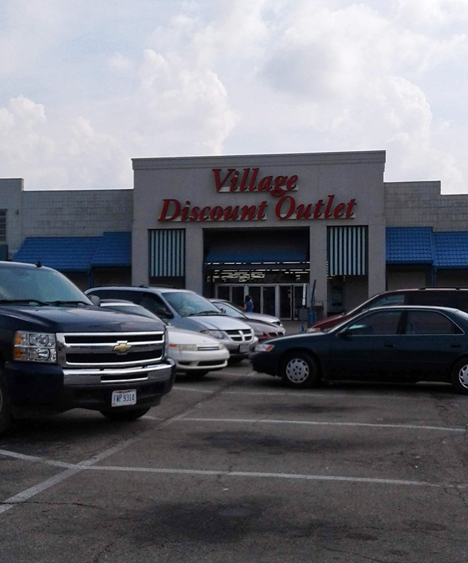 The bold red and blue signage promises what every shopper wants to hear—tiny prices ARE a big deal!